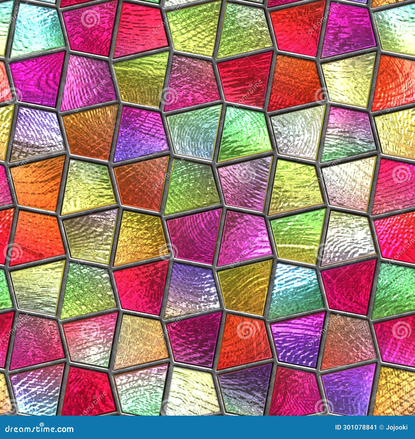 Stained Glass Seamless Texture with Geometric Pattern for Window ...