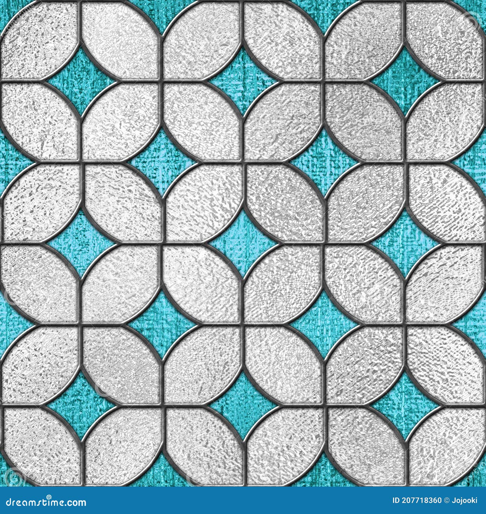 Stained Glass Seamless Texture with Geometric Square Pattern for Window ...