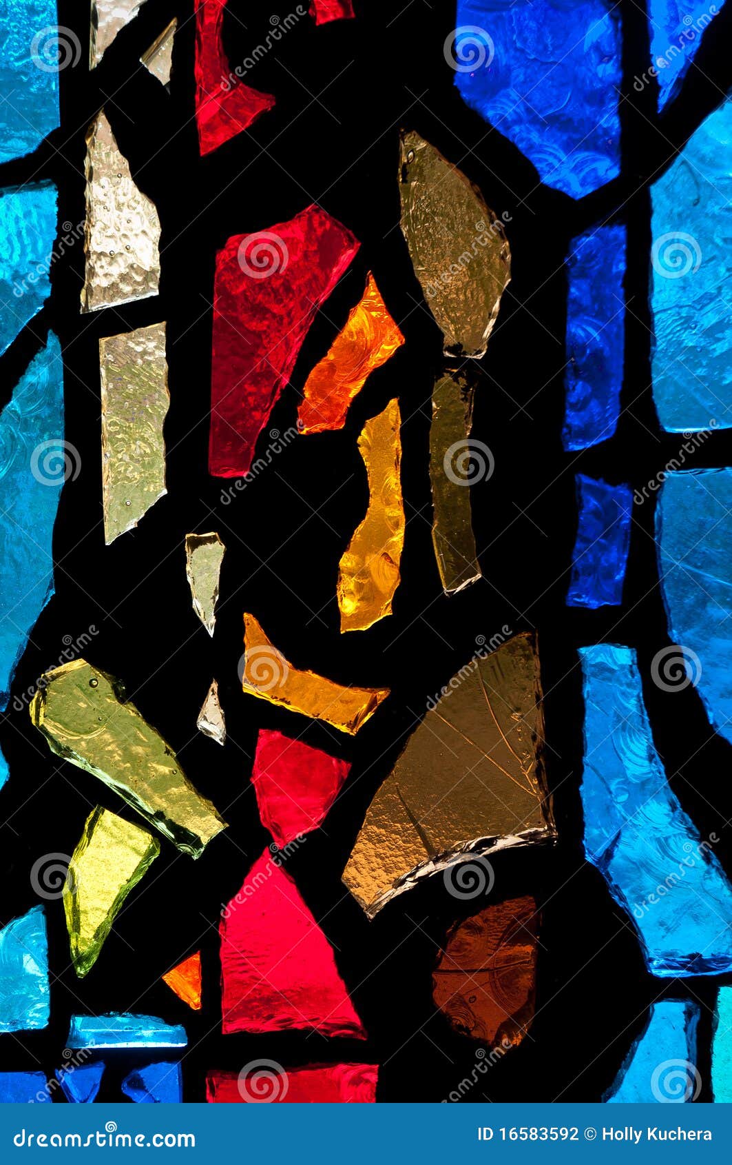 Stained Glass - Vertical Red in Center Stock Photo - Image of window ...