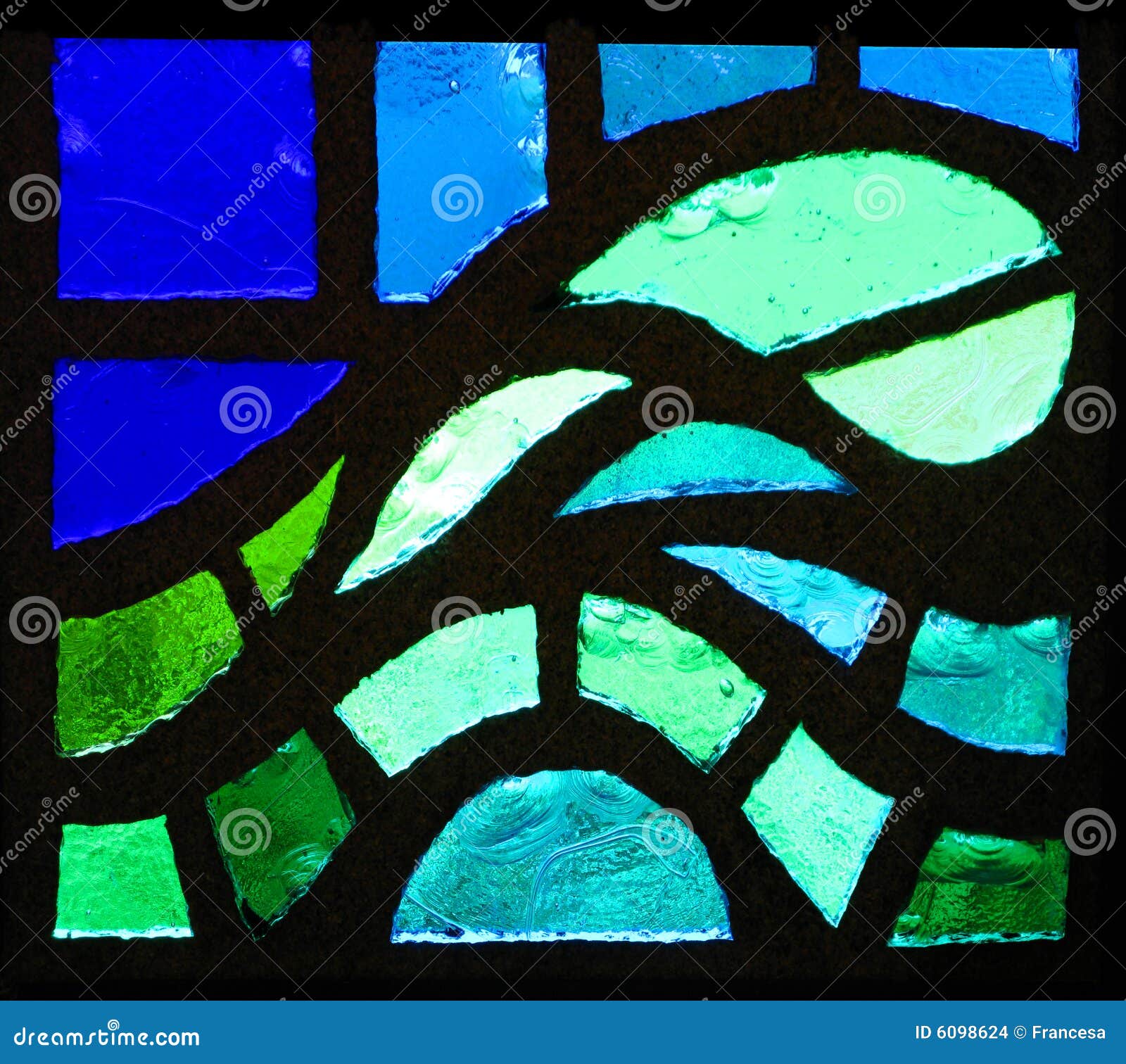 Stained Glass Wave 2 stock photo. Image of handcrafted - 6098624