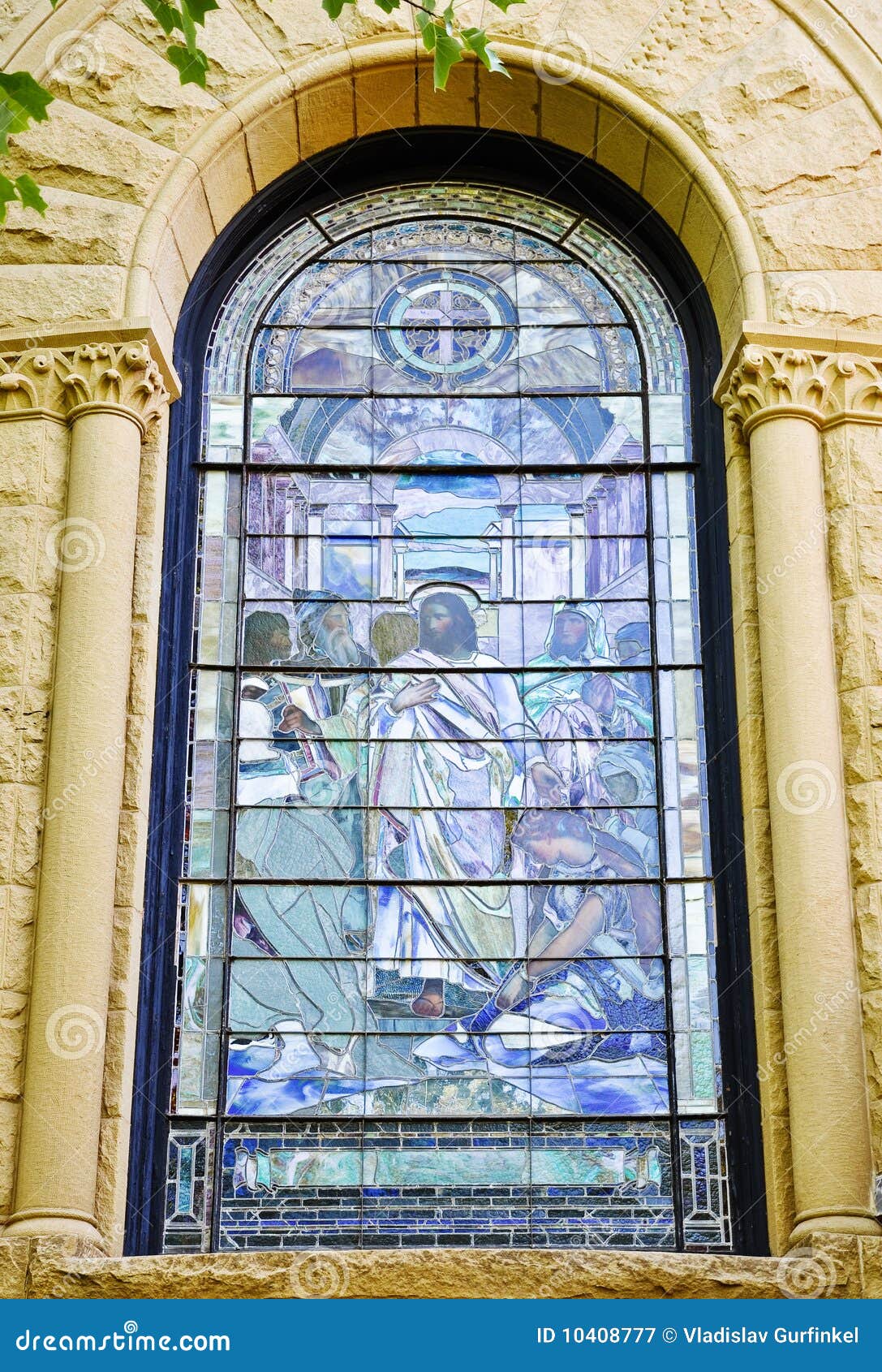 Stained glass window editorial photography. Image of university - 10408777