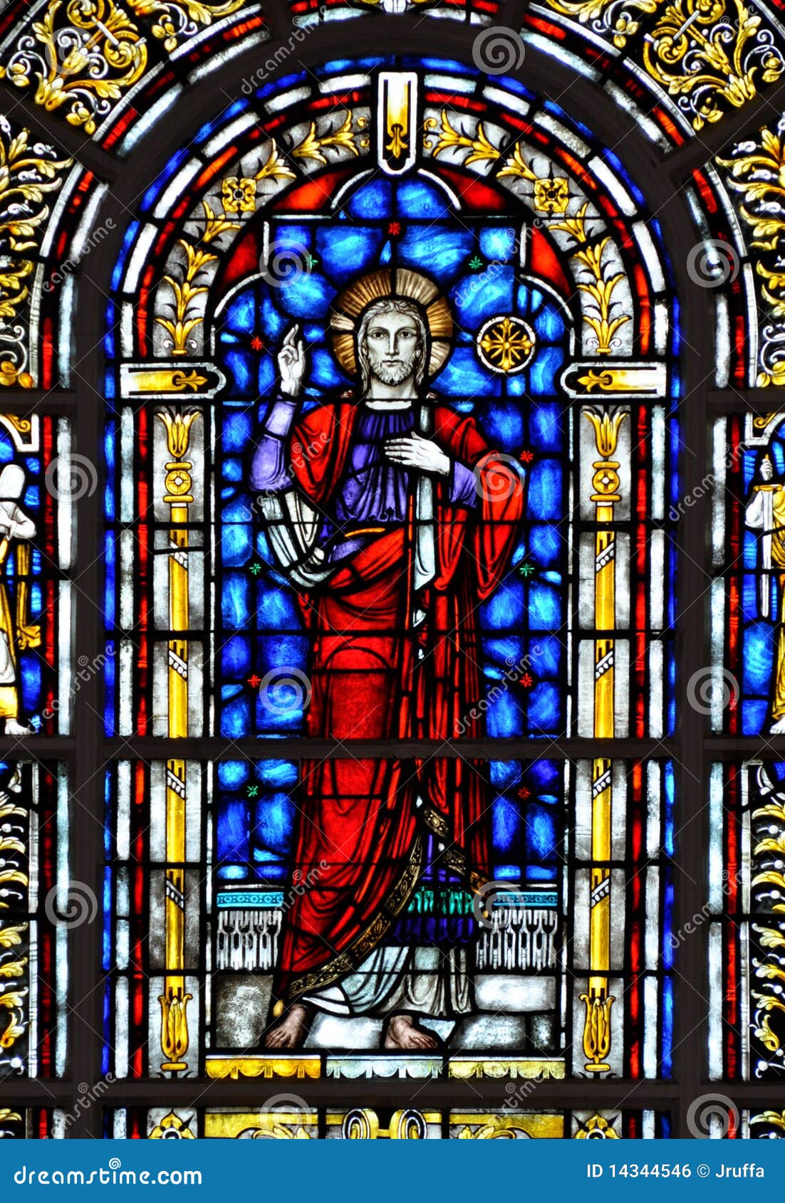 Window Containing A Fresco Of The Sixteenth Century Stock Photography ...