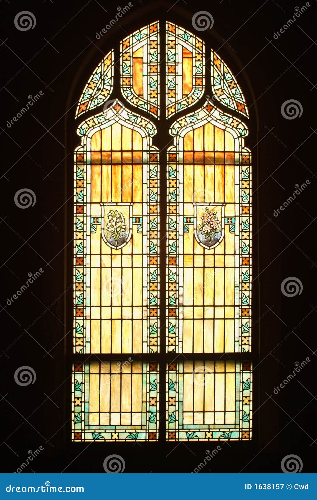Stained Glass Window Texture For Background. Royalty-Free Stock Photo ...