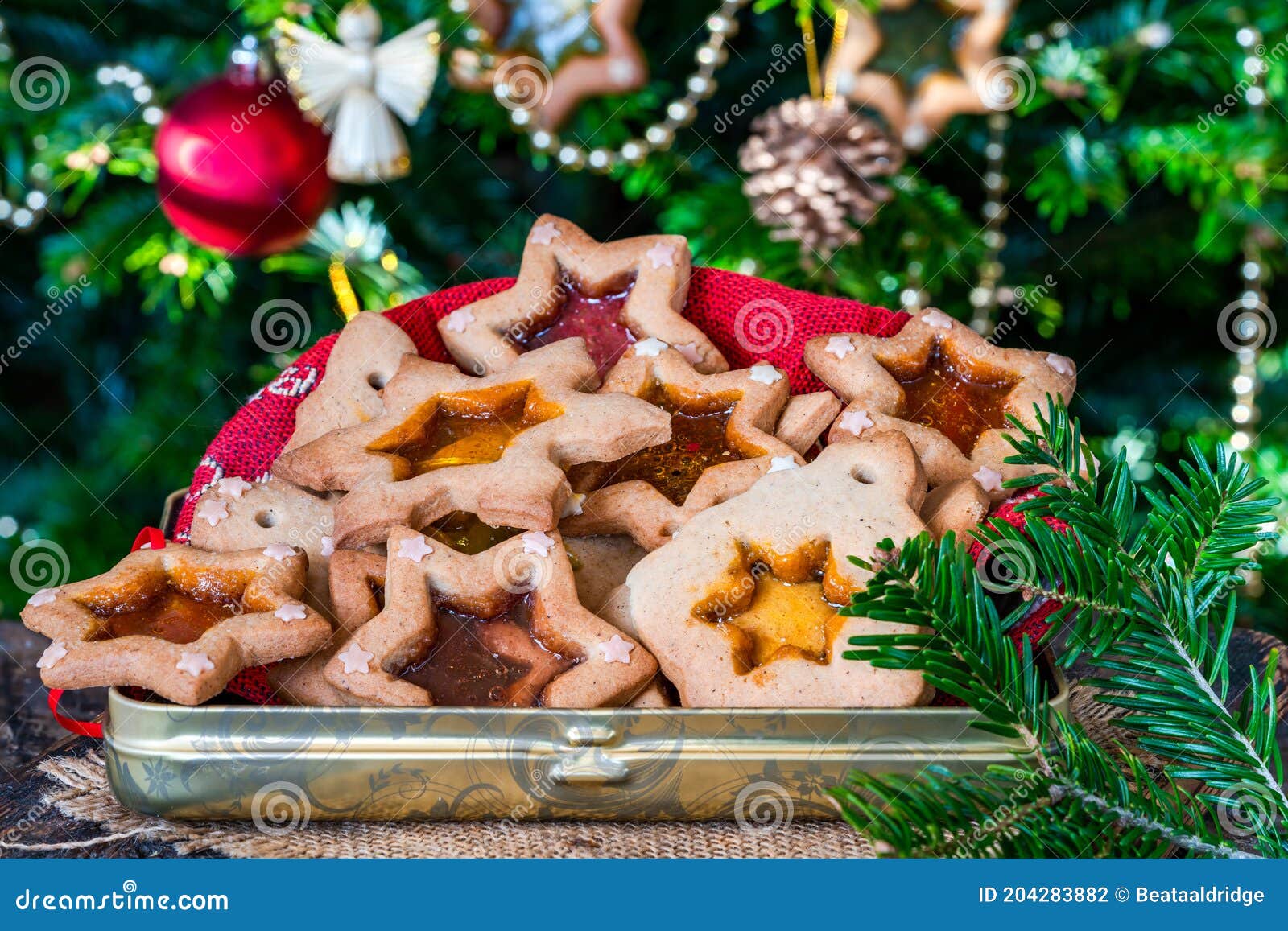 Stained Glass Window Biscuits Stock Photo - Image of focus, detail ...