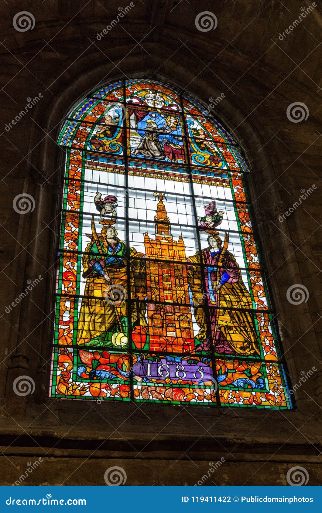 Stained Glass, Glass, Window, Cathedral Picture. Image: 119411422