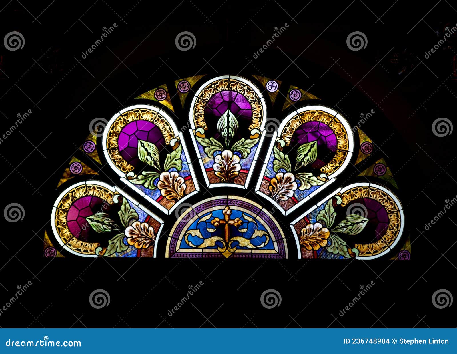 A Stained Glass Window stock photo. Image of holy, figures - 236748984
