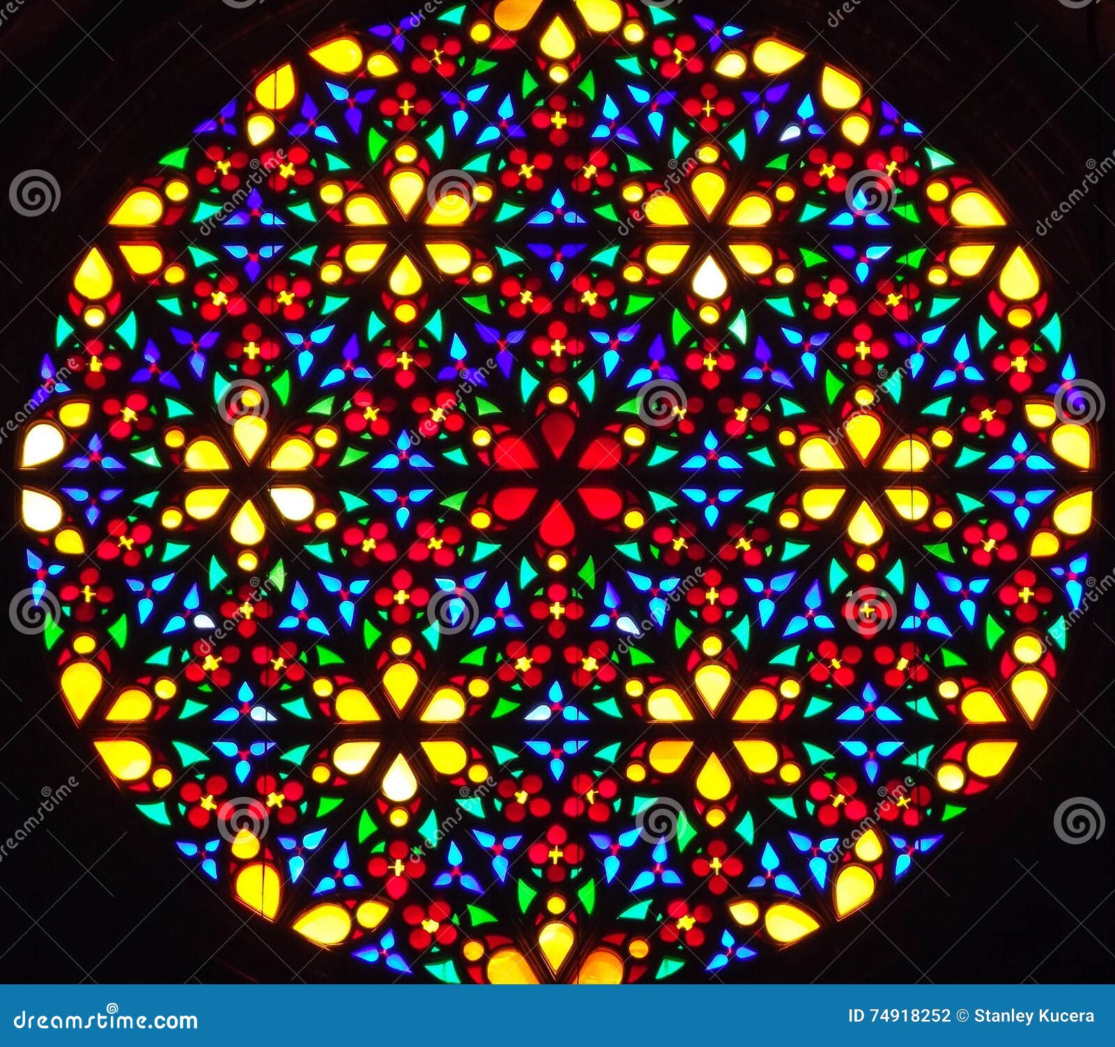 Stained Glass Window stock photo. Image of beautiful - 74918252