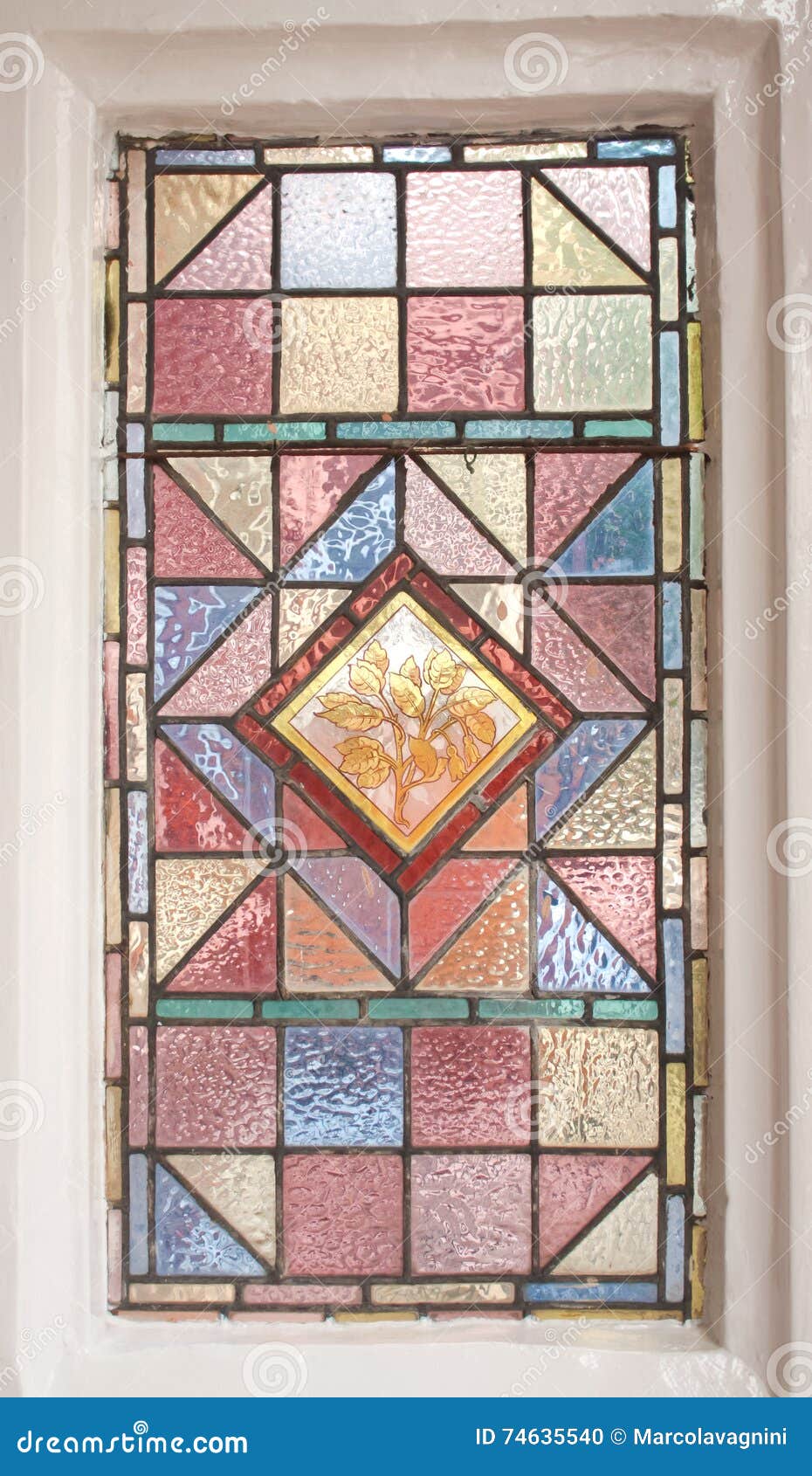 Stained Glass Window stock photo. Image of white, translucent - 74635540