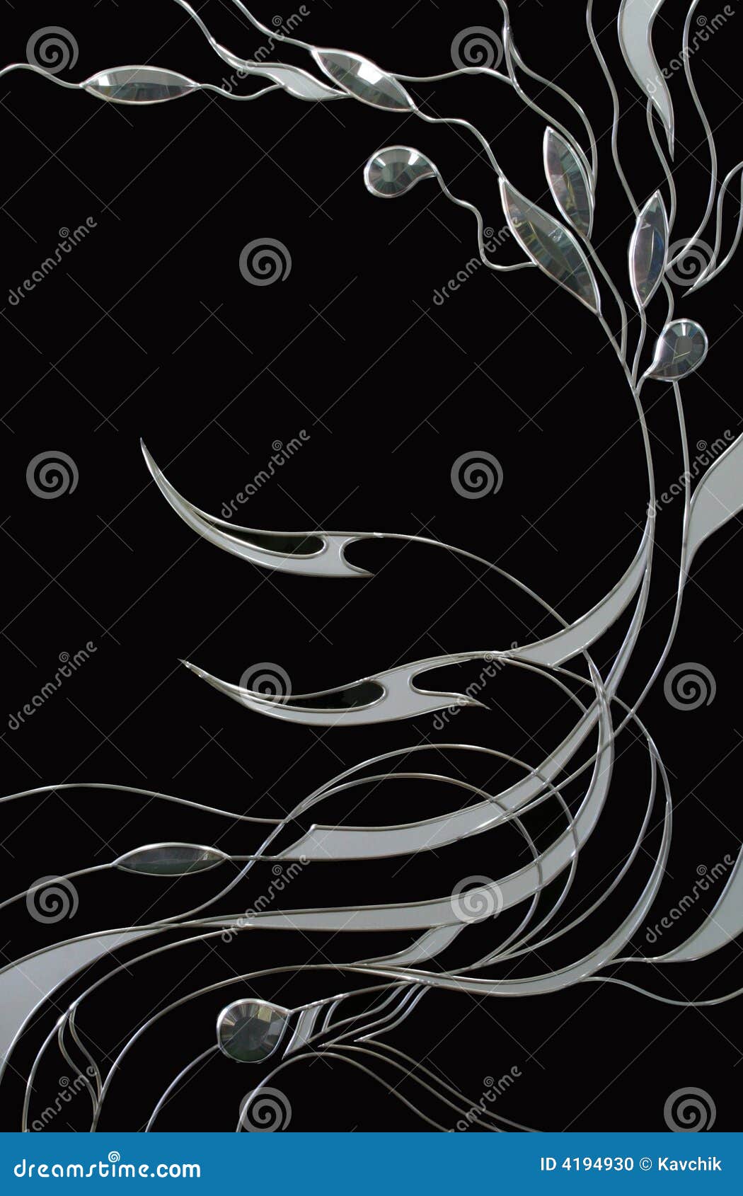 Stained-glass Window with Facet Stock Photo - Image of decorative ...