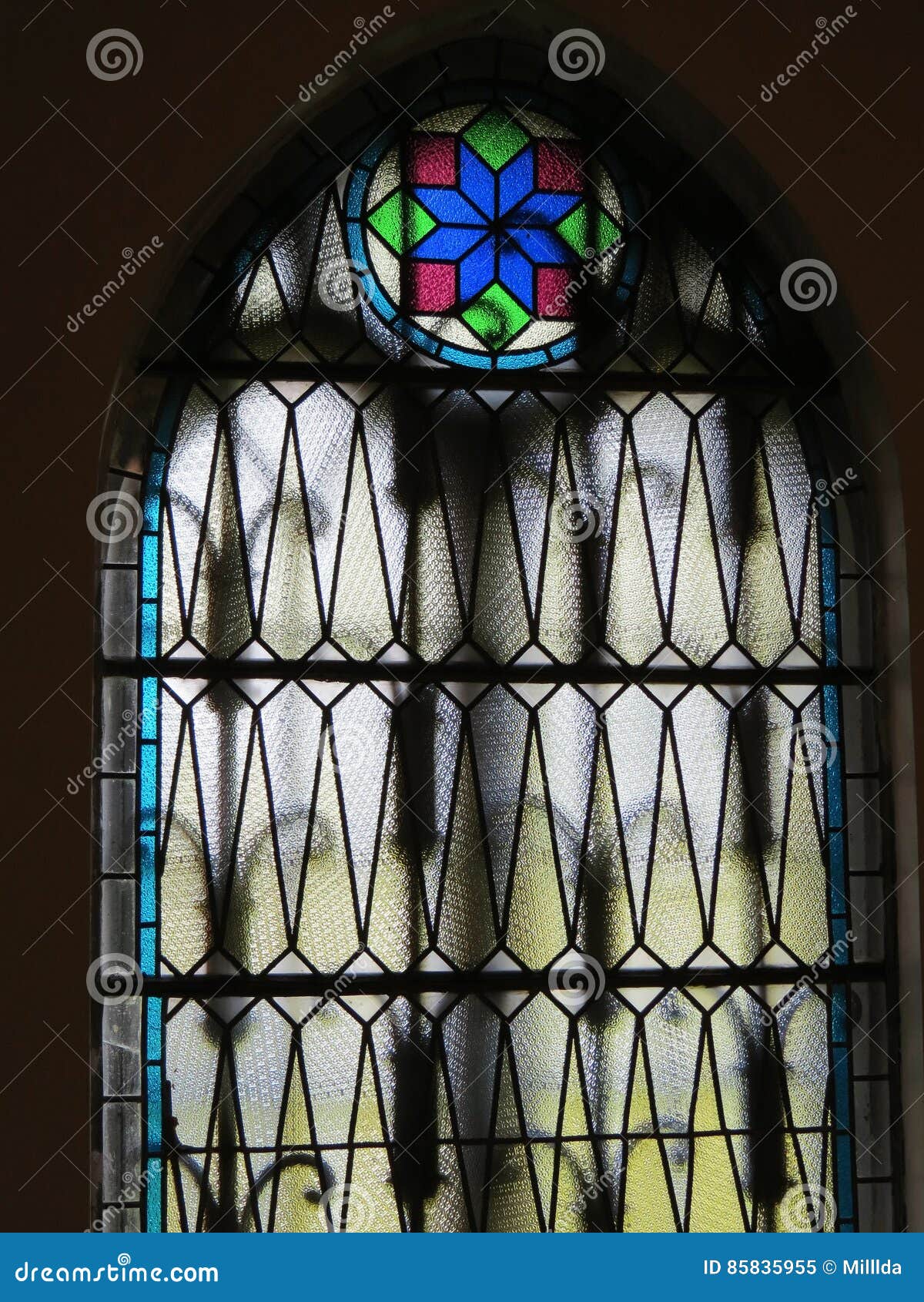 Stained Glass Window, Lithuania Stock Image - Image of lithuania ...