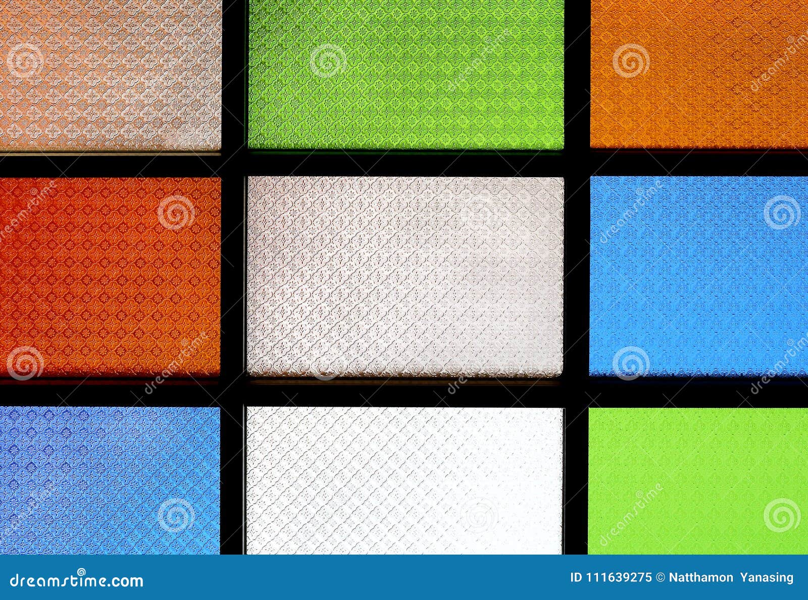 Stained Glass Window Texture for Background. Stock Image - Image of ...