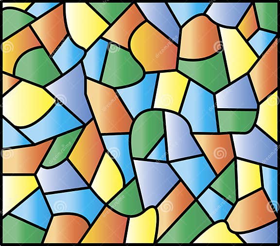 Stained glass window stock vector. Illustration of church - 62497587