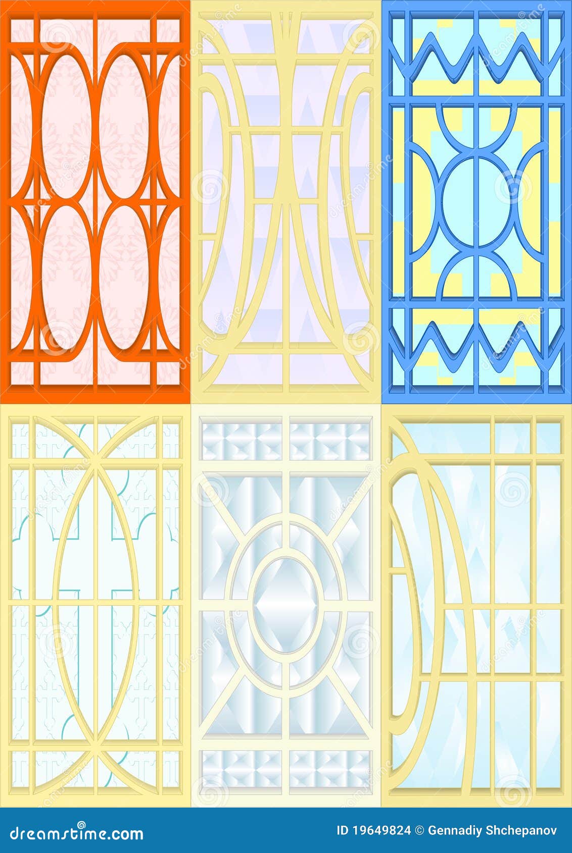 Stained-glass Windows. Vector Illustration | CartoonDealer.com #19649824