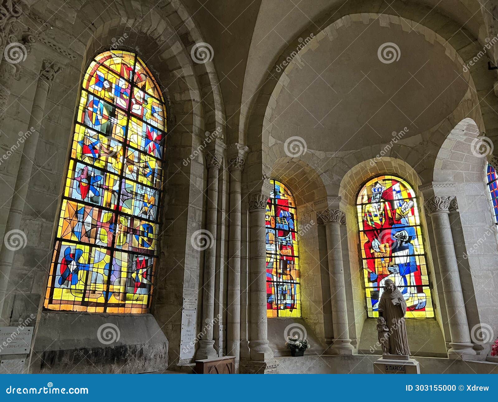 Stained Glass Windows of a Cathedral Editorial Image - Image of church ...