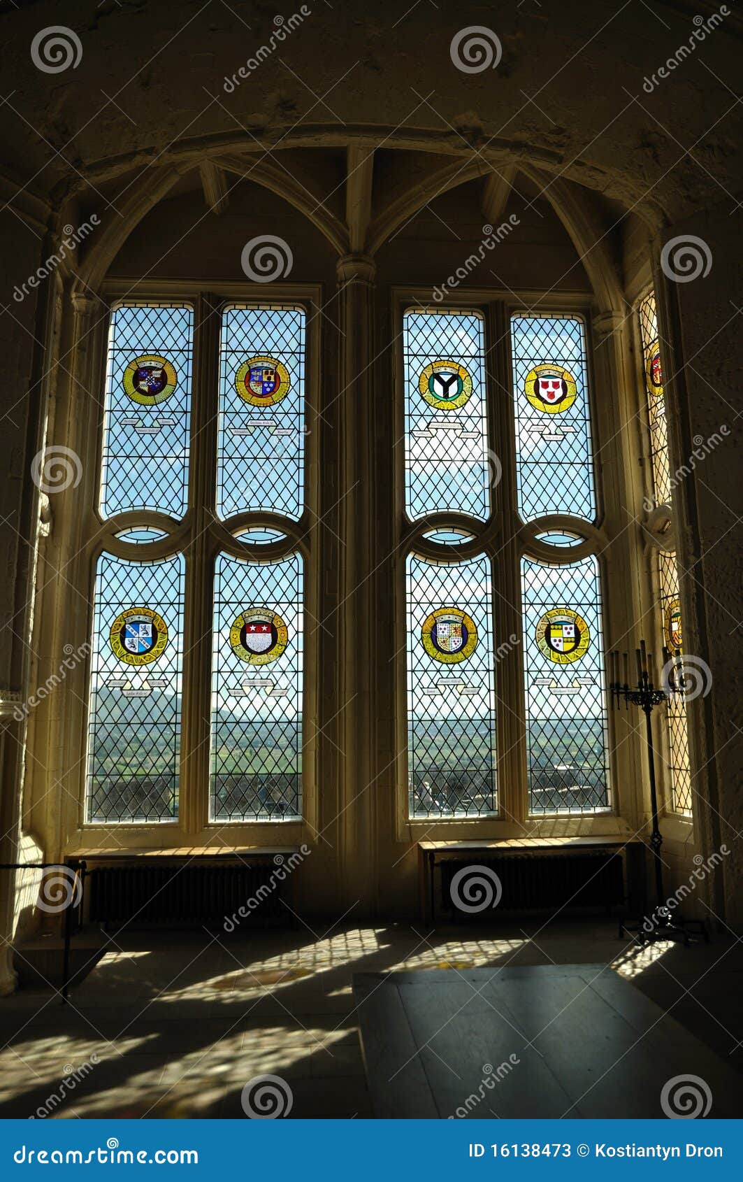 Stained Glass Windows, Stirling Castle Stock Image - Image of faith ...