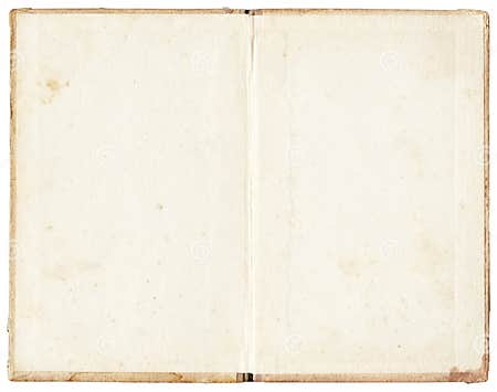 Stained Open Book on White Background Stock Photo - Image of open ...