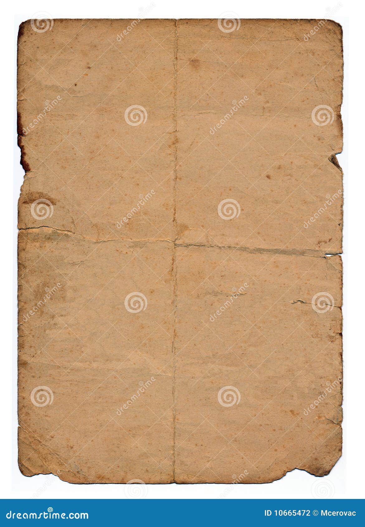 Stained page of old paper stock photo. Image of blank - 10665472