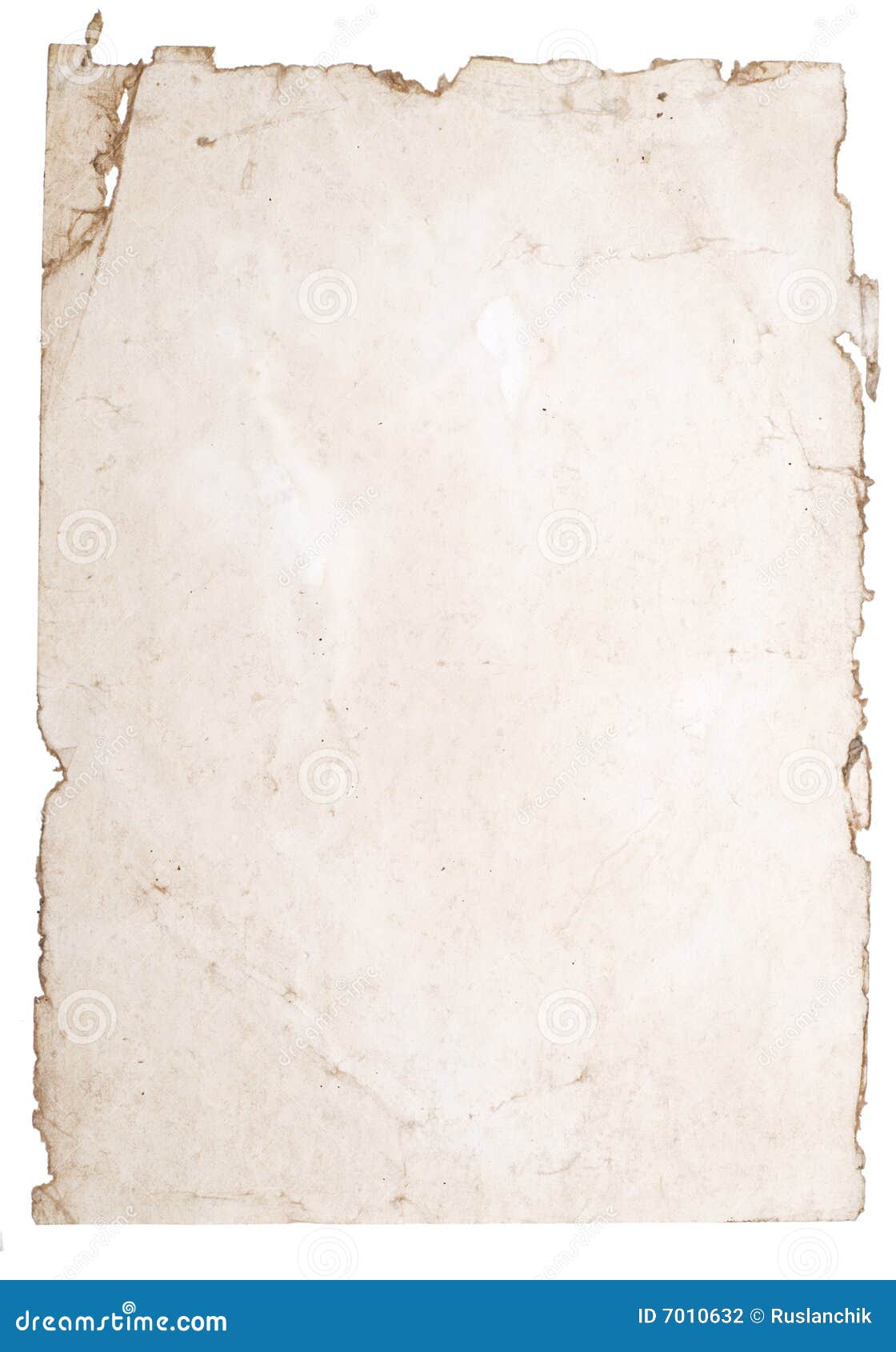 Stained paper stock photo. Image of copy, rough, aging - 7010632