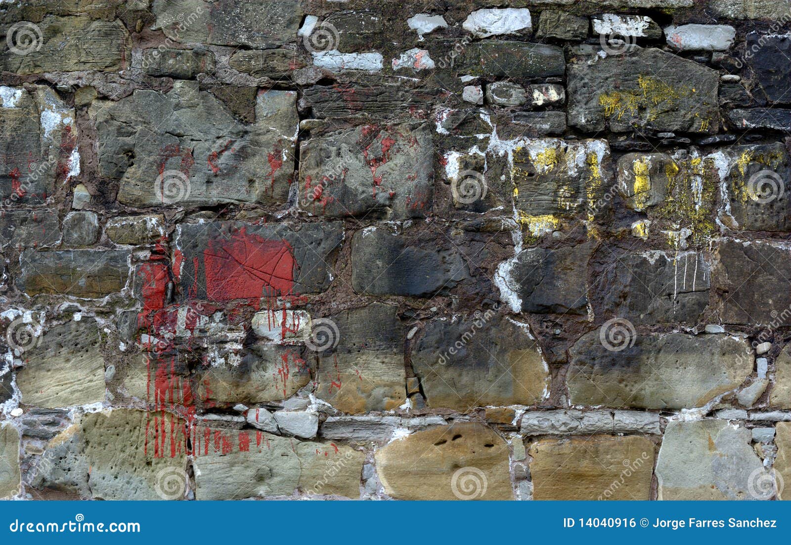 Stained stone wall stock photo. Image of irregular, spotting - 14040916