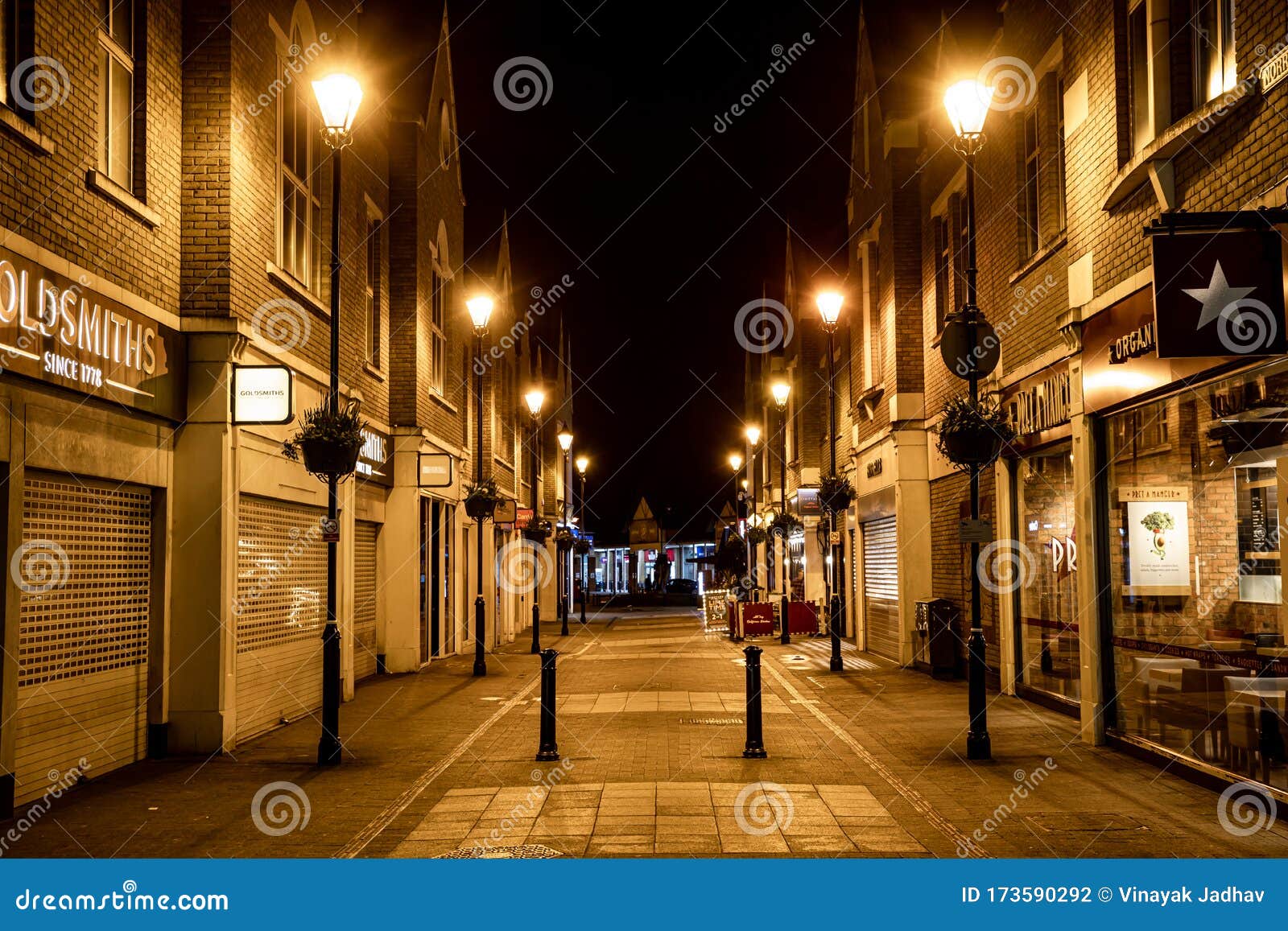 Staines Highstreet in Night Time with Canon Eos R Editorial Photography ...