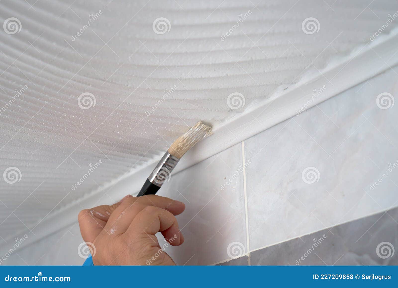 Staining of Decorative Panels. Stock Photo - Image of pane, cylinder ...