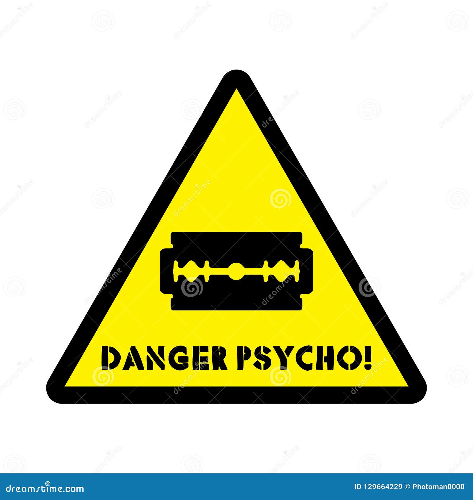 Danger Blade Hazard Do Not Operate With Guard Removed Symbol Sign ...