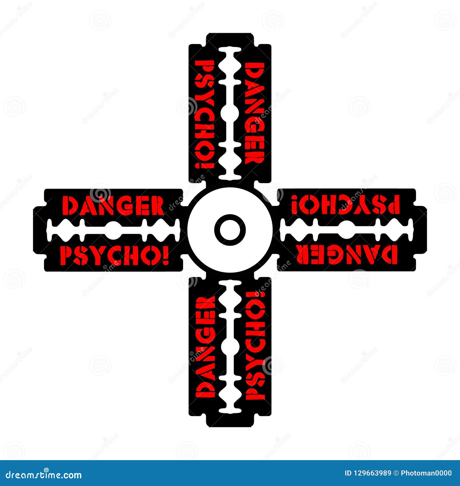 Psycho Text With Red Roses Illustration. Typography Slogan With Rose T ...