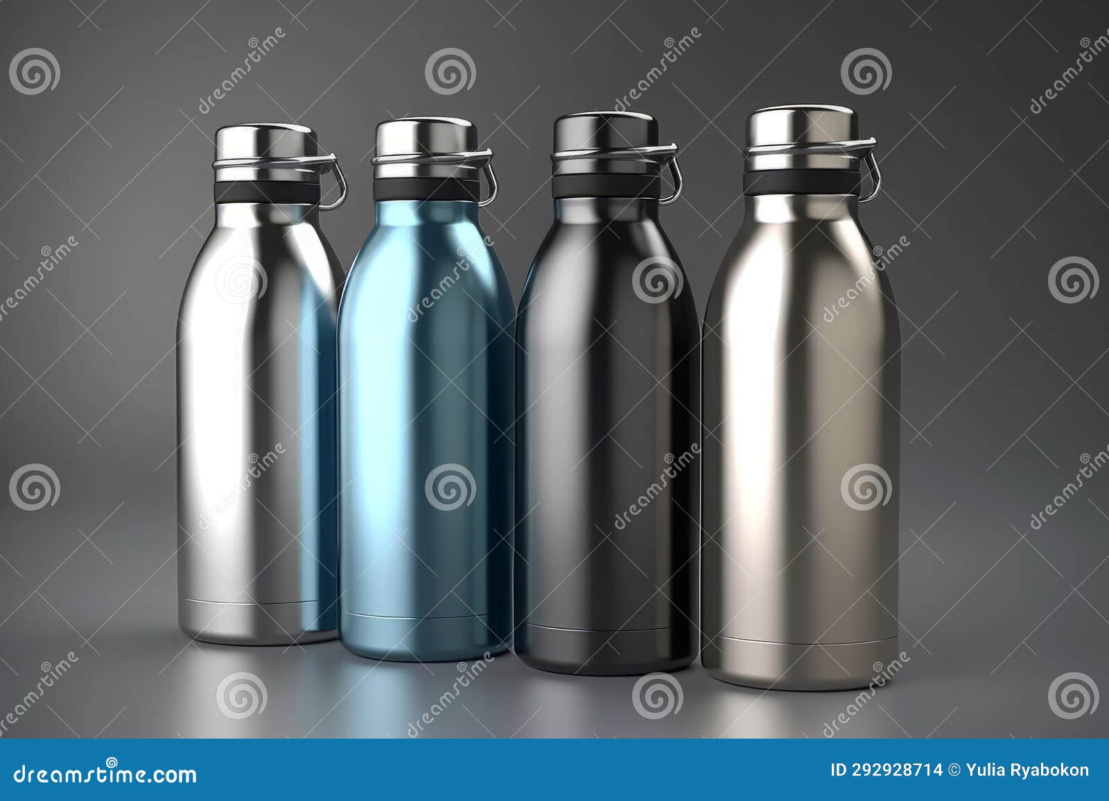 Stainless Bottles Flask Thermal. Generate Ai Stock Photo - Image of ...