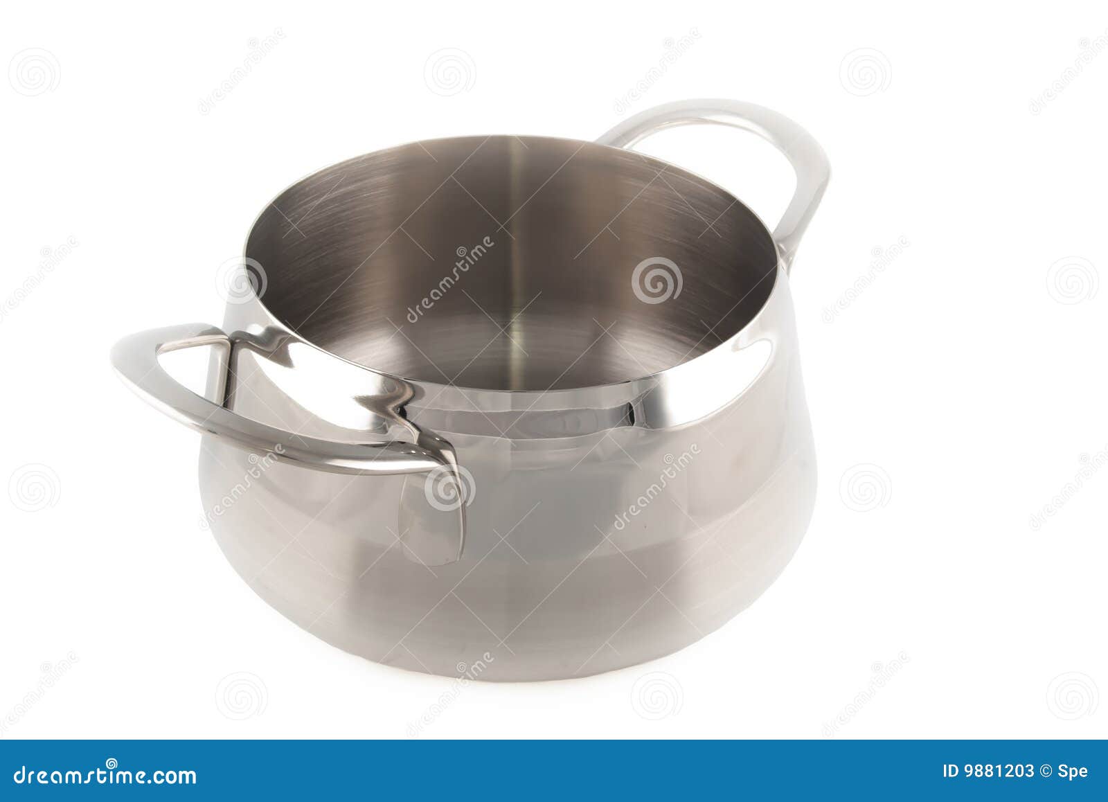 Stainless cauldron stock image. Image of steel, close - 9881203