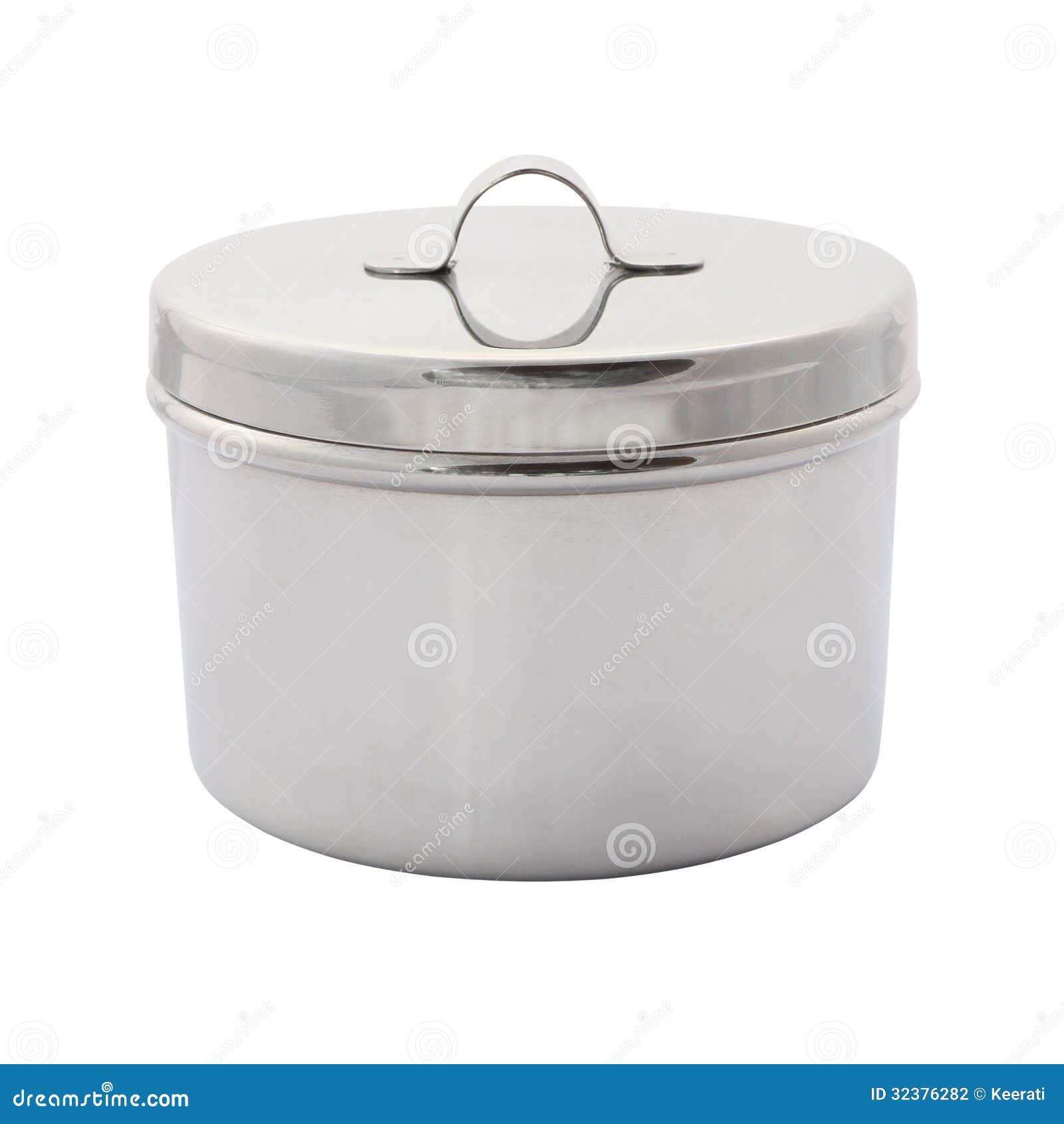 Stainless Cotton Wool Container with Cover Stock Photo - Image of ...