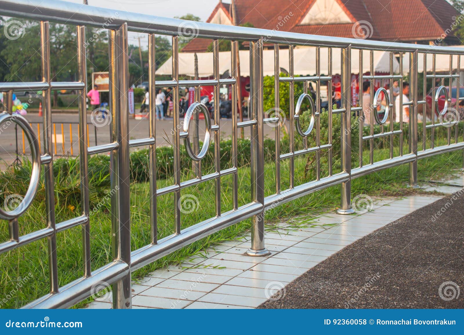 Stainless guardrail stock photo. Image of hold, shining - 92360058
