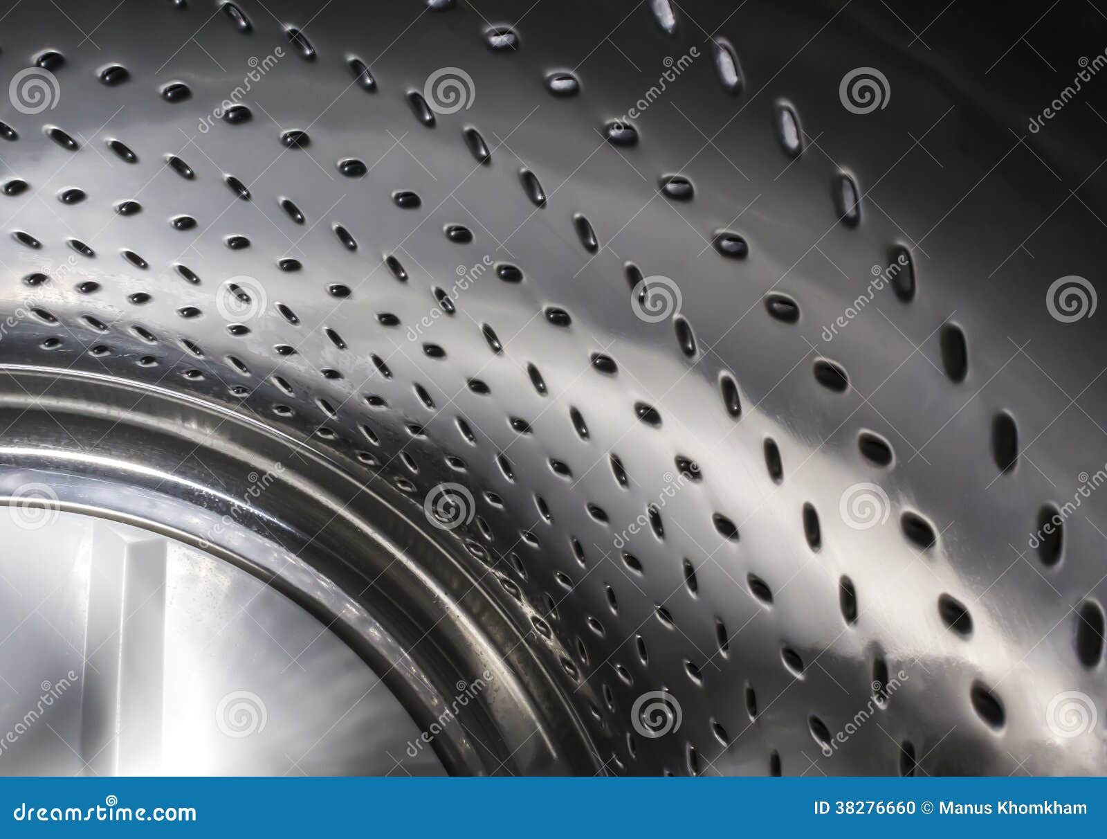 Stainless Metal of Washing Machine Stock Photo - Image of aluminum ...