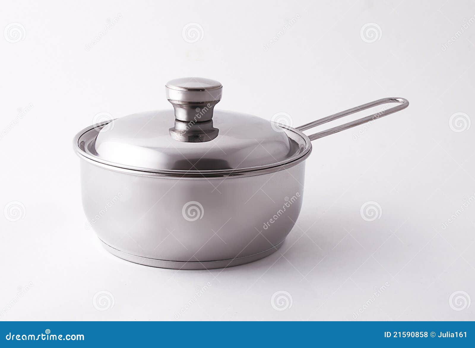 Stainless pot stock photo. Image of dishwear, metal, domestic - 21590858