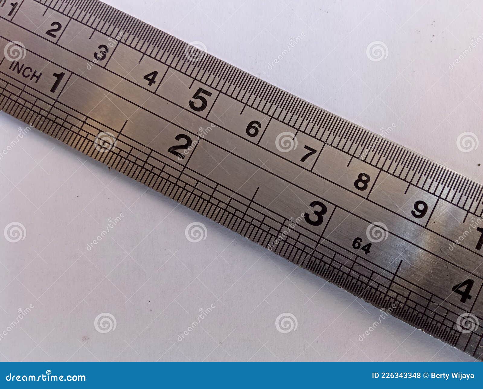 Stainless Ruler, a Tool for Measuring the Length of an Object. Stock ...