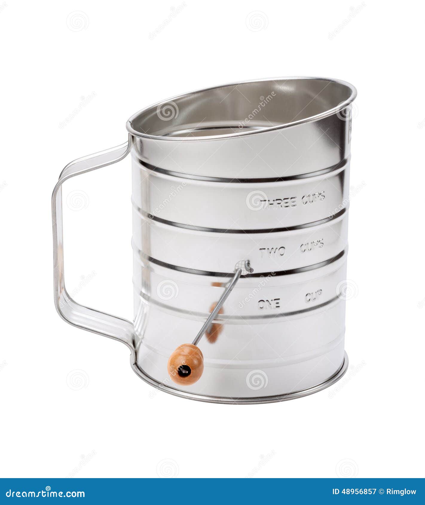 Stainless Sifter with a Crank Stock Image - Image of kitchen, crank ...