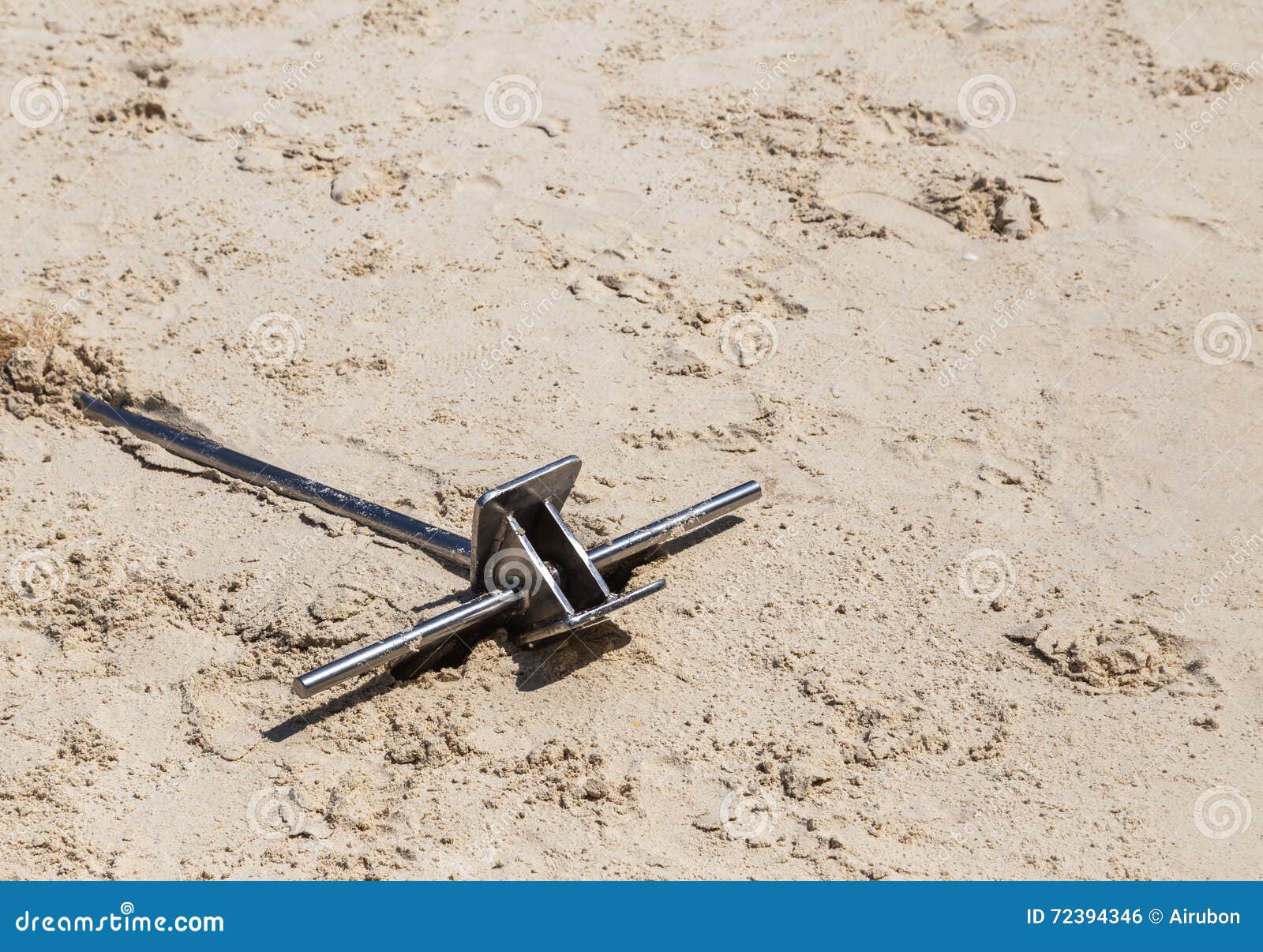 Steel Anchor Bolt With Screw Nut And Steel Grid On Tower Crane Footing ...