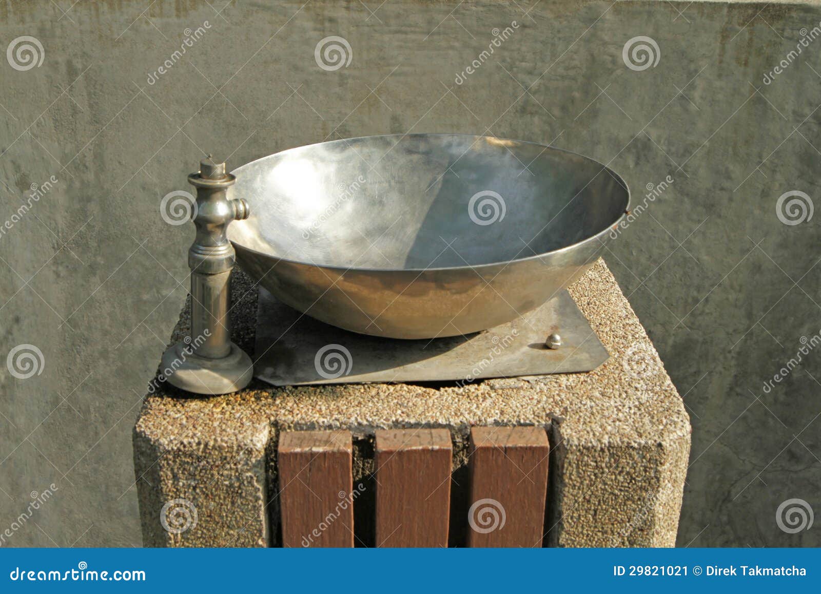Stainless steel basin stock image. Image of public, classic - 29821021