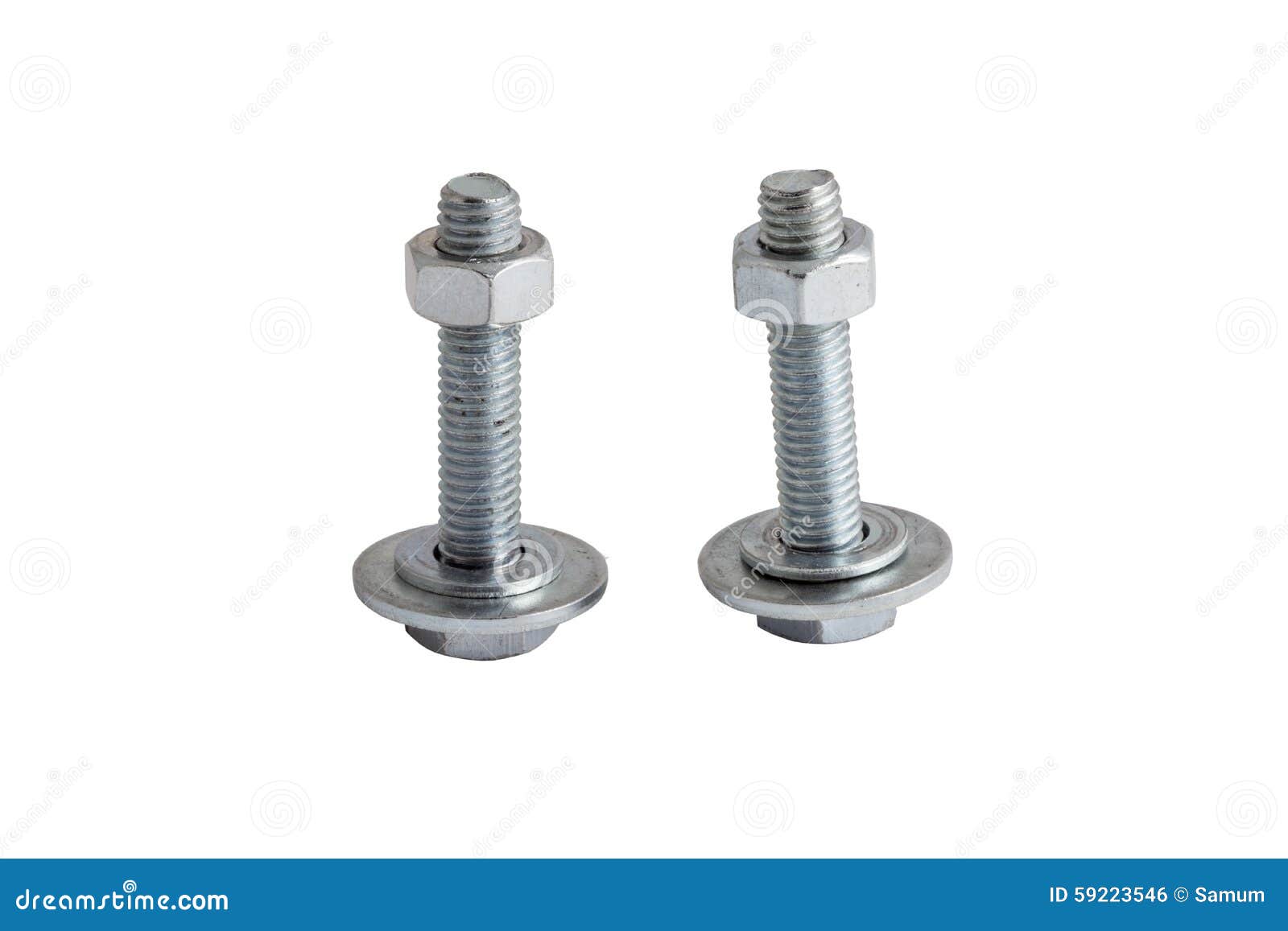 Stainless Steel Bolt and Nut Stock Photo - Image of isolated, shop ...
