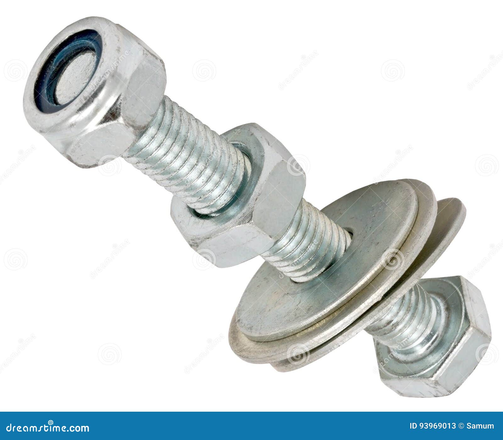 Stainless Steel Bolt and Nut Stock Image - Image of equipment ...