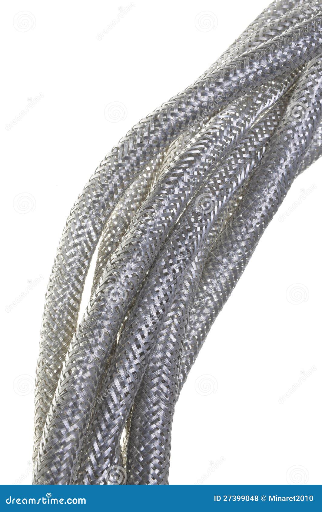 Stainless steel braid stock photo. Image of hose, steel - 27399048