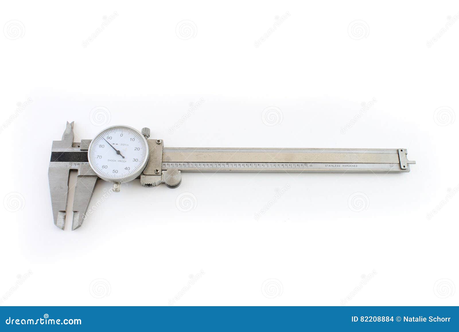 Stainless Steel Calipers with Dial Stock Photo - Image of industrial ...