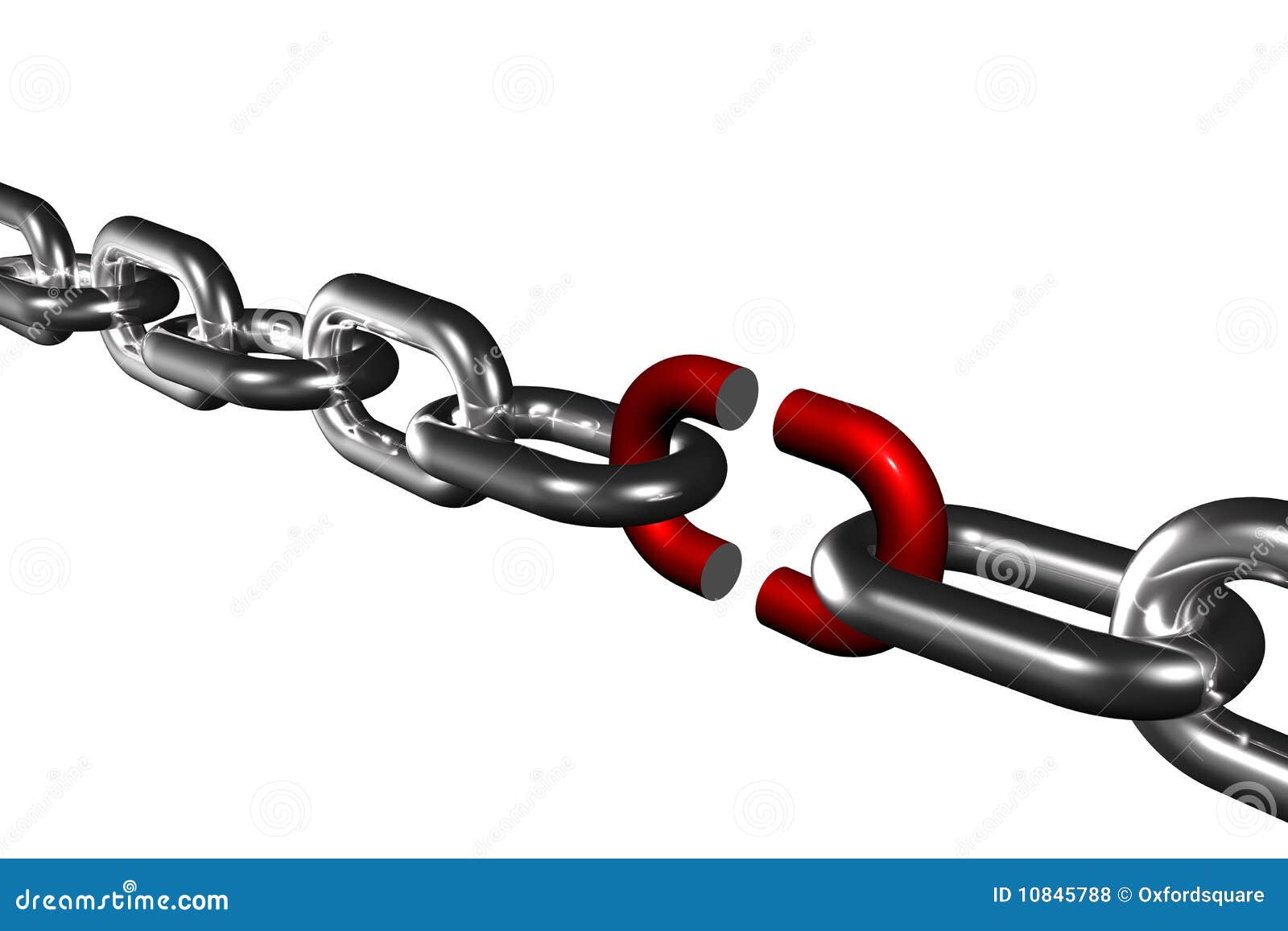 Stainless Steel Chain, Symbol of Failure Stock Illustration ...