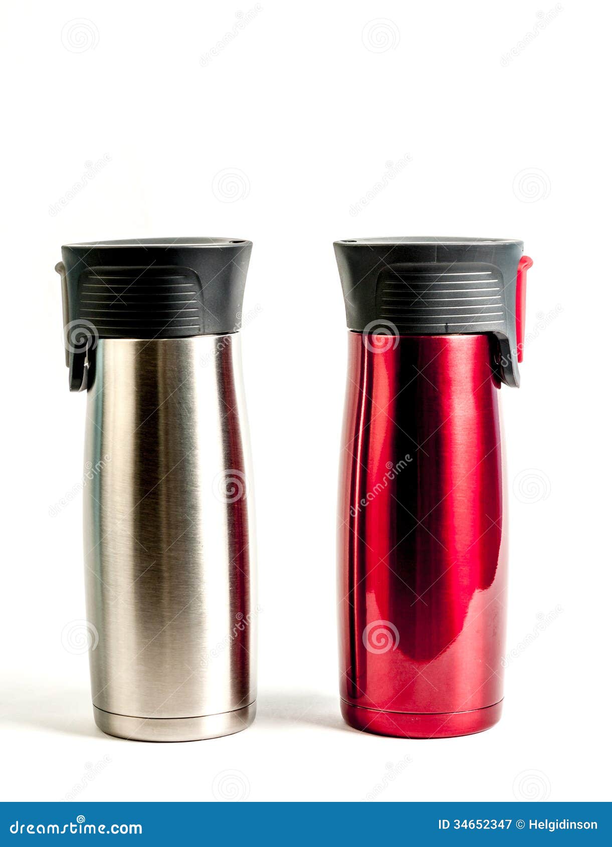 Stainless Steel Coffe Thermos Stock Image - Image of isolating, metal ...