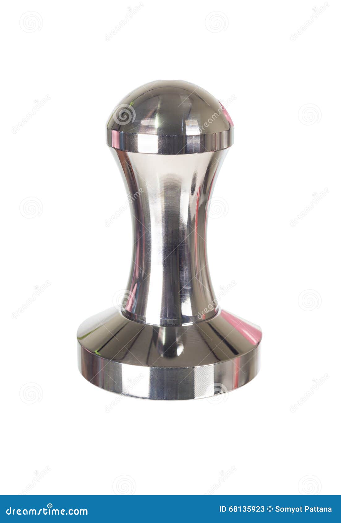 Stainless Steel Coffee Tamper Stock Image - Image of barista, espresso ...