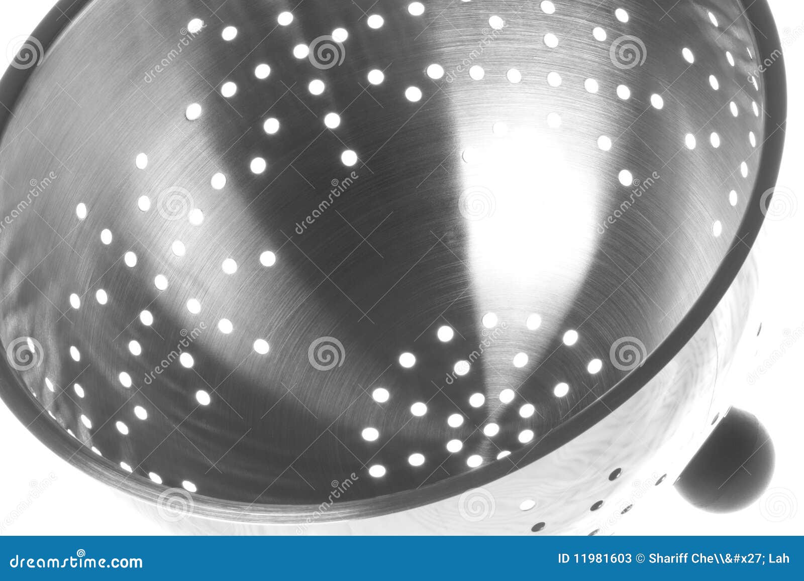 Stainless Steel Colander Isolated Stock Image - Image of utensil, metal ...