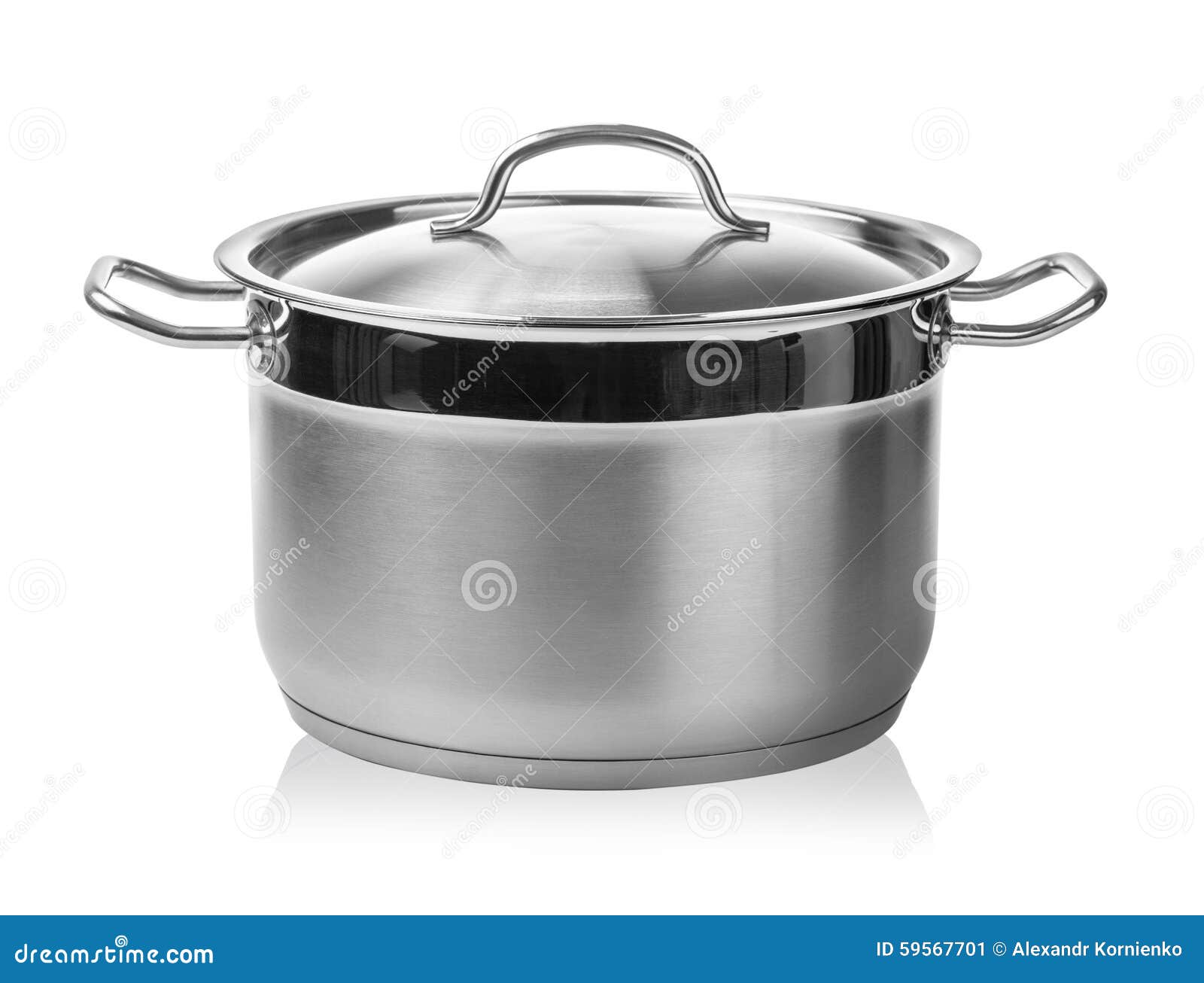 Stainless Steel Cooking Pot Stock Image - Image of container, frying ...