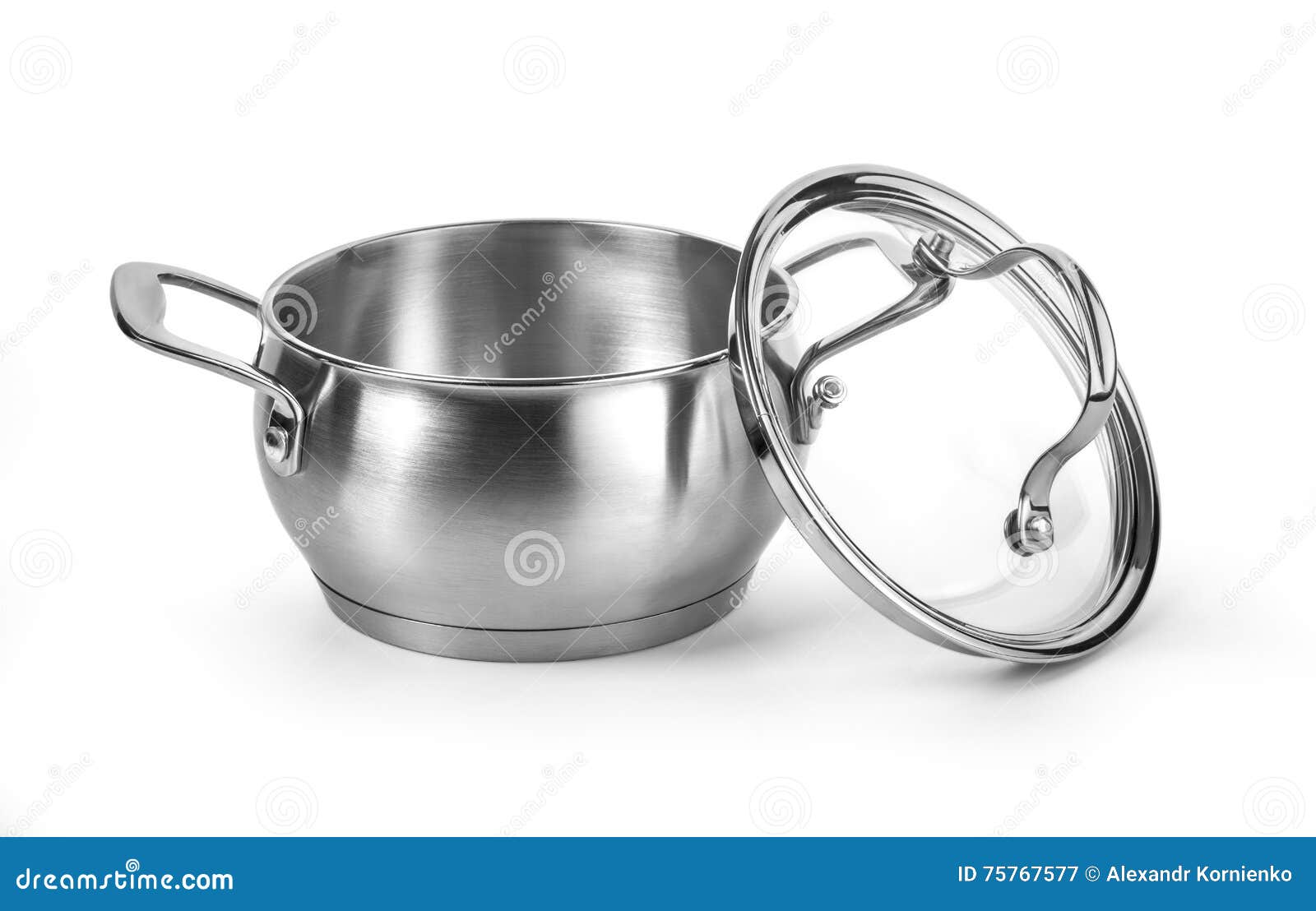 Stainless Steel Cooking Pot Stock Image - Image of dishware, cooking ...