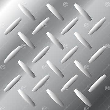 Stainless Steel Diamond Tread Pattern Stock Vector - Illustration of ...