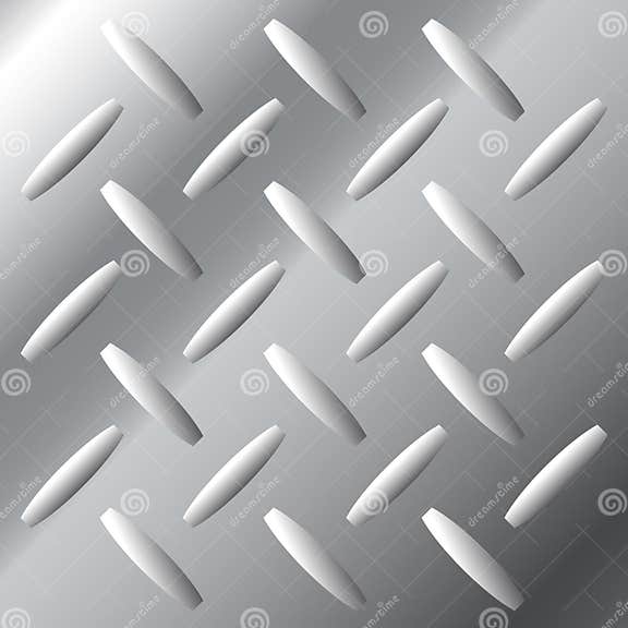 Stainless Steel Diamond Tread Pattern Stock Vector - Illustration of ...