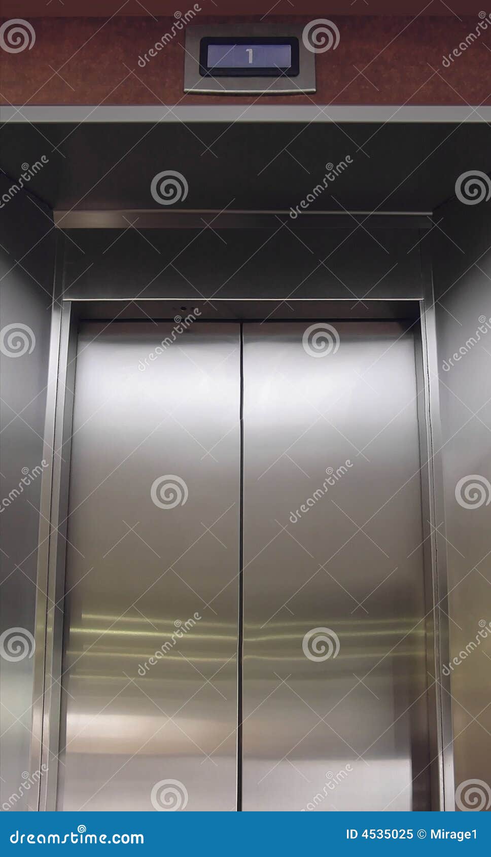 Stainless Steel Elevator Doors Royalty Free Stock Photo - Image: 4535025